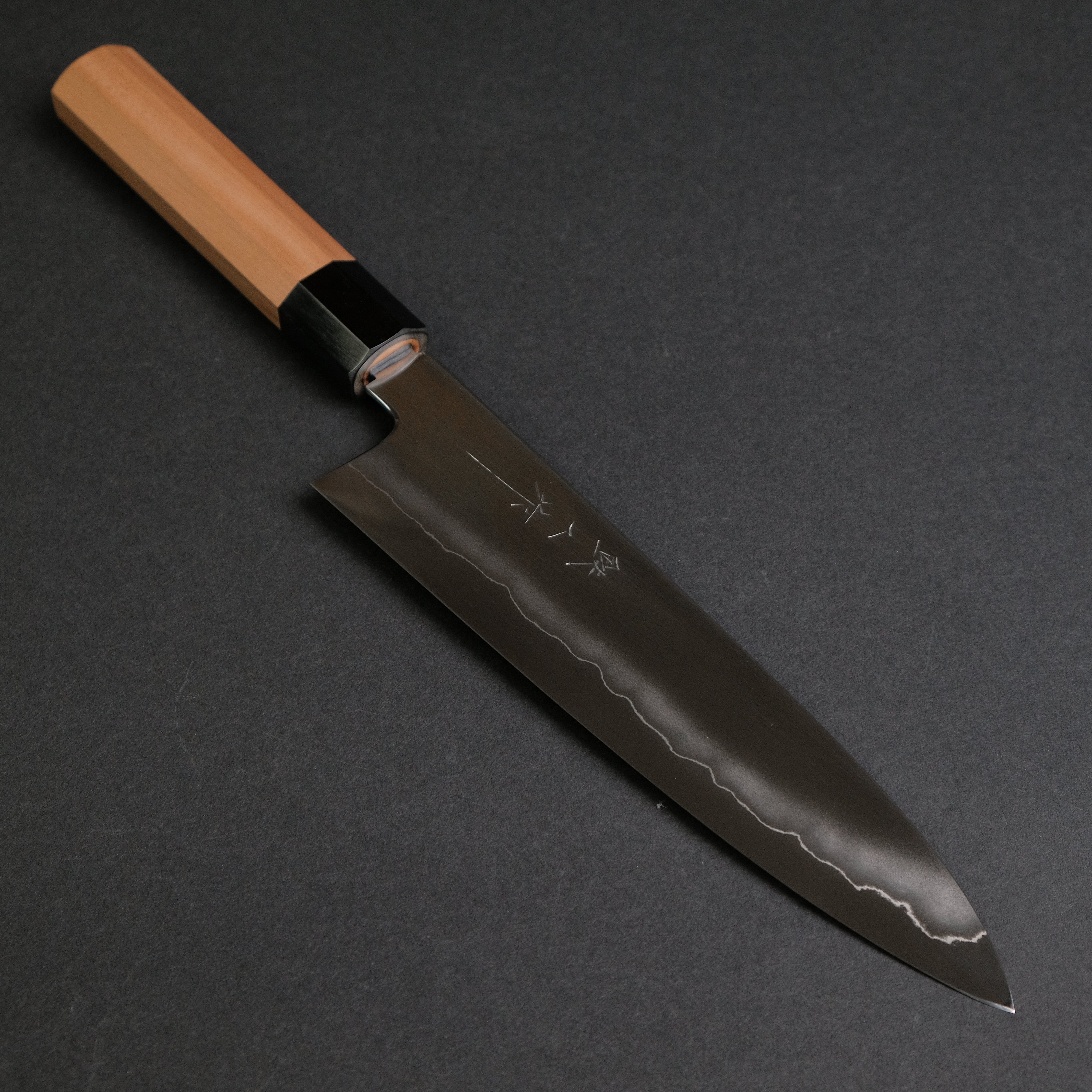 Tetsujin Silver #3 Ukiba Gyuto 210mm Yakusugi Cedar Handle – Ai & Om Knives